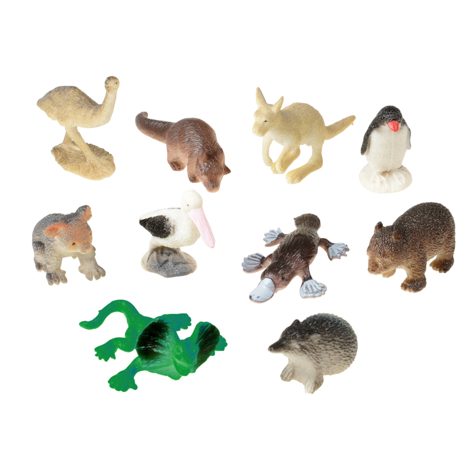 Small Plastic Australian Animals (Pack of 10) - Fashion For Fun