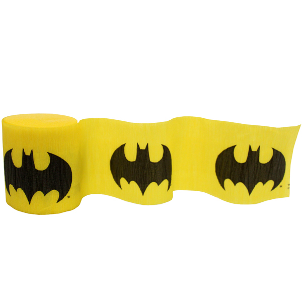 Batman Crepe Streamer | Batman Party Supplies | Licensed Party Supplies ...