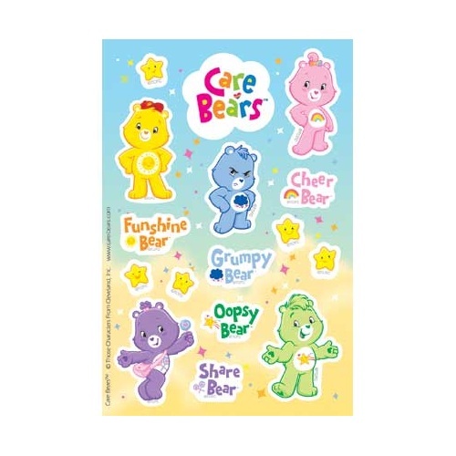 Care Bears Stickers (2 Sheets) - Fashion For Fun