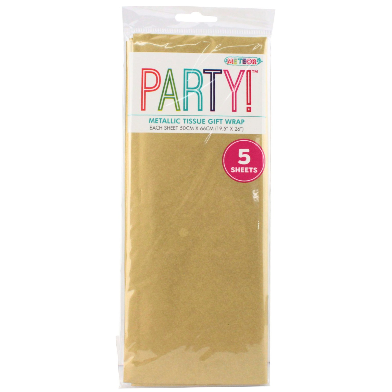 Metallic Gold Tissue Paper (10 Sheets) - Fashion For Fun