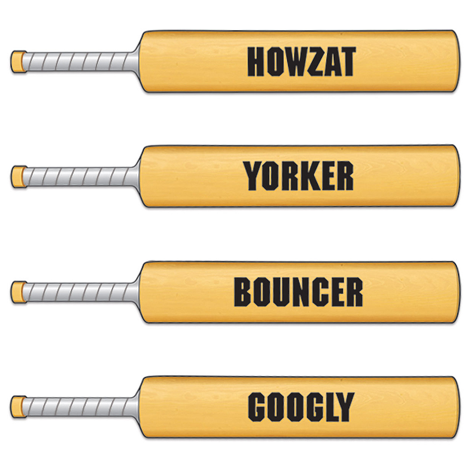 Cricket Bat Phrase Signs - Fashion For Fun