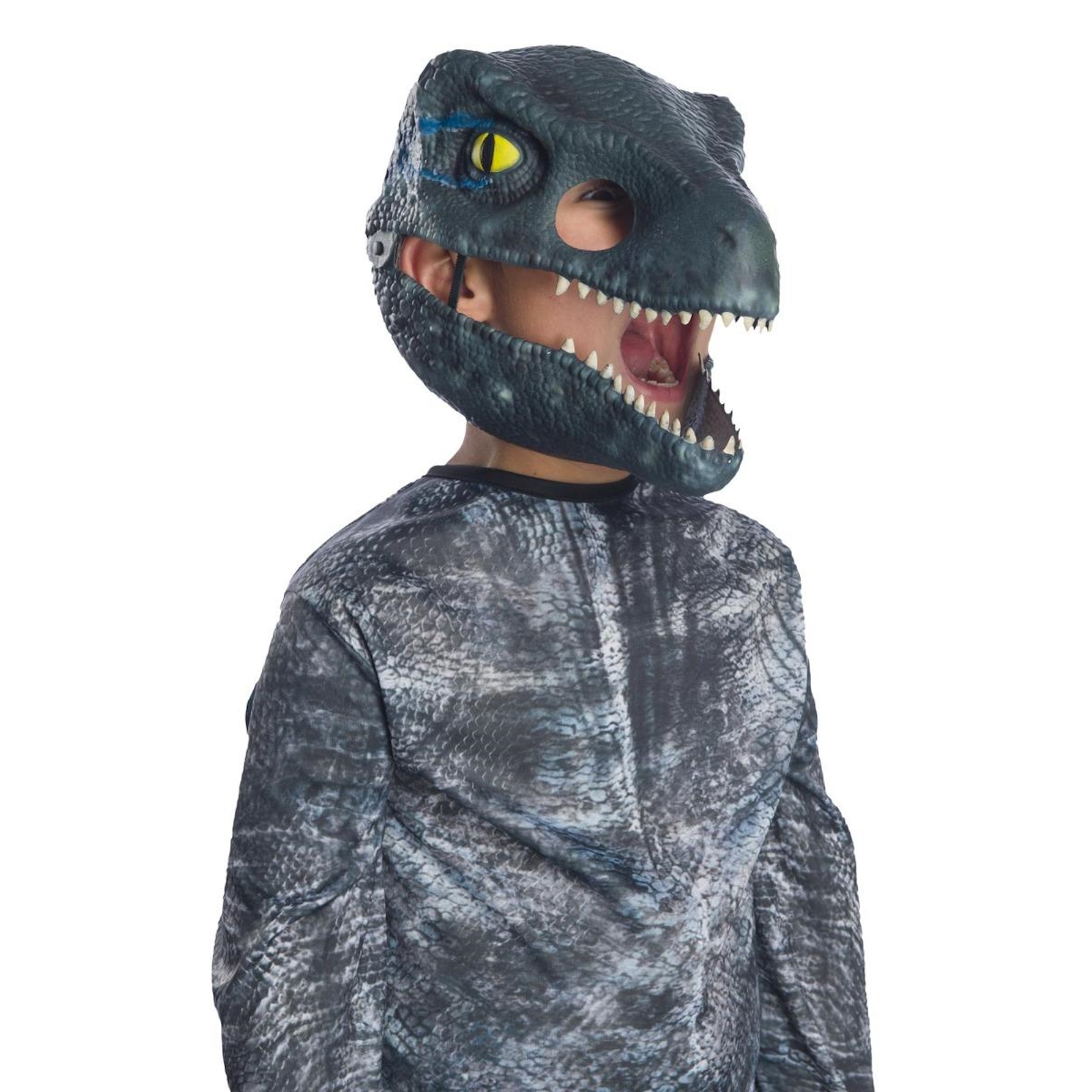 Jurassic World Blue Velociraptor Movable Jaw Child Mask | Jurassic ...