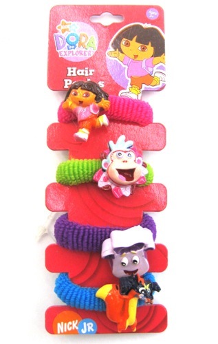 Dora The Explorer Hair Ties (Set of 4) - Fashion For Fun