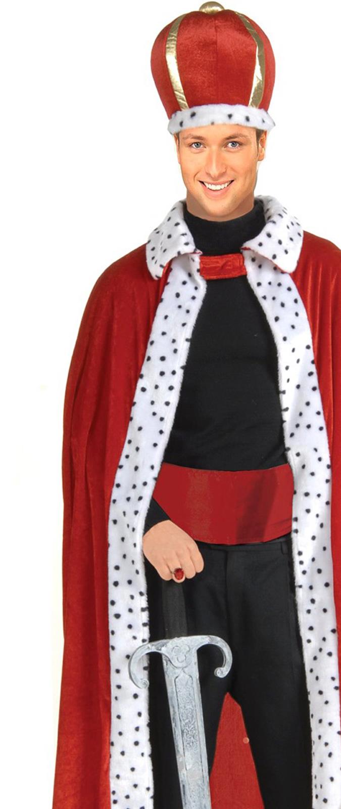 King Robe & Crown Red Adult Costume Kit - Fashion For Fun