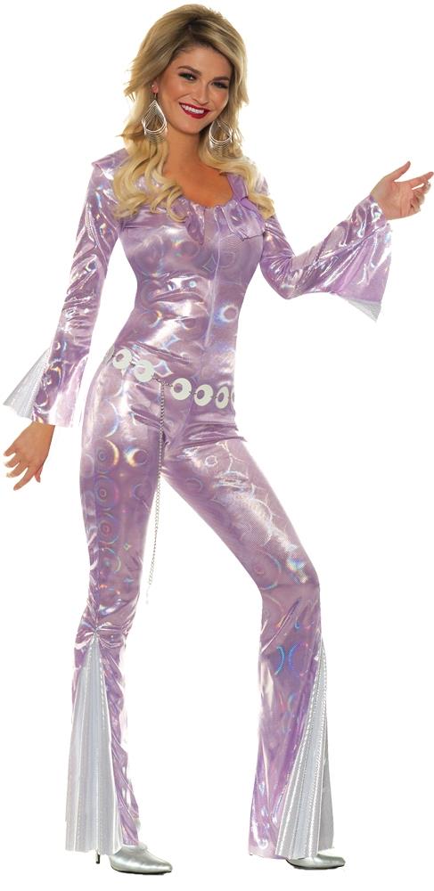 Purple Disco Diva Adult Costume - Fashion For Fun