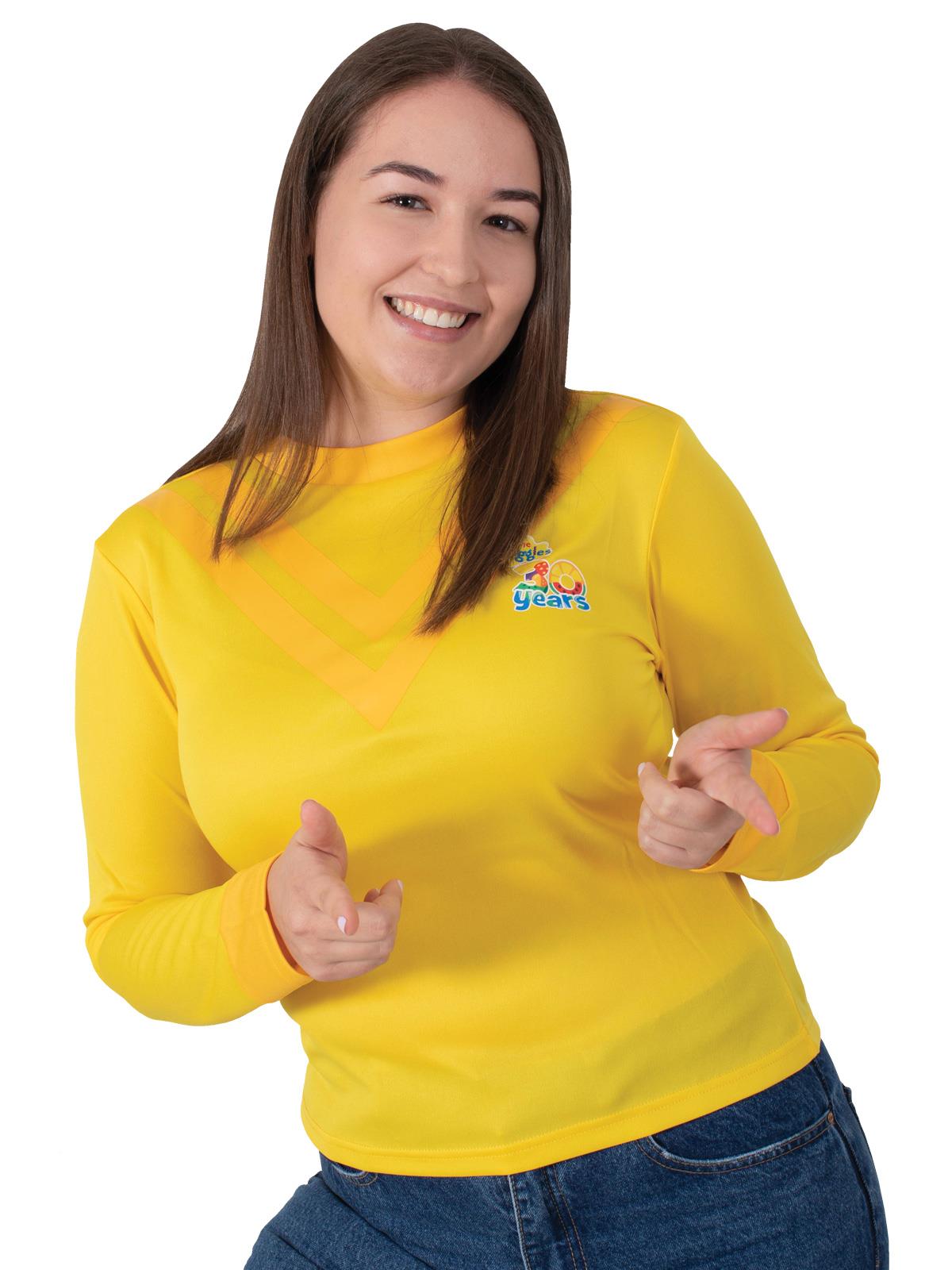 The Wiggles 30th Anniversary Emma Yellow Wiggle Adult Shirt Large ...