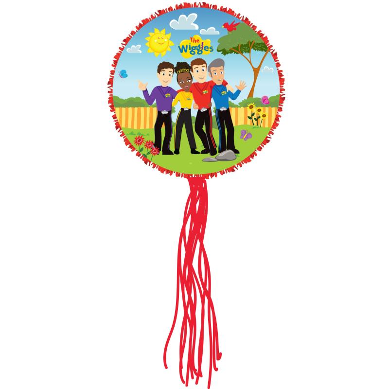 The Wiggles Party Expandable Pull String Drum Pinata | Fashion For Fun ...