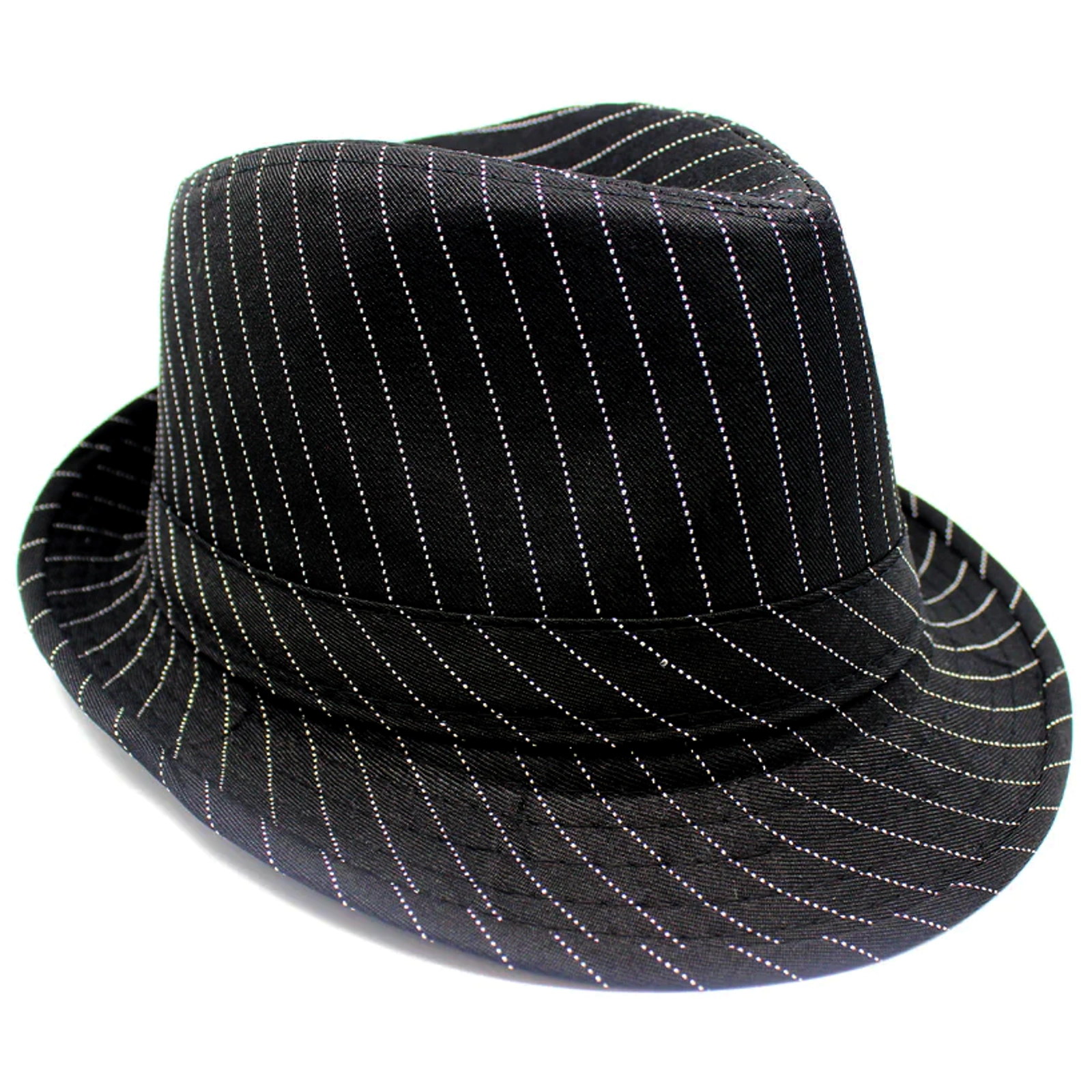 Adult Gangster Fedora Pin Striped Hat - Fashion For Fun