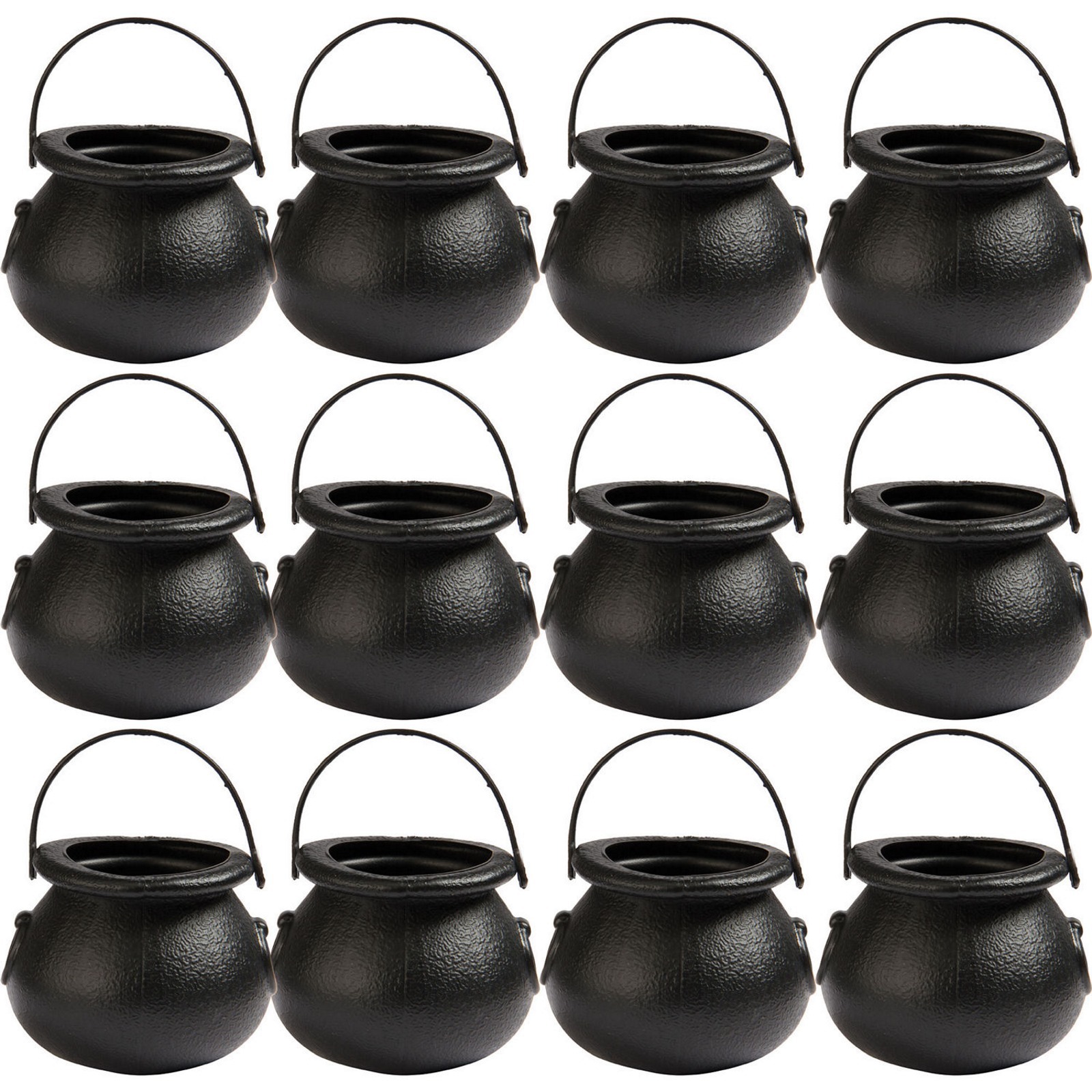 Mini Cauldron Treat Buckets (Pack of 12) - Fashion For Fun