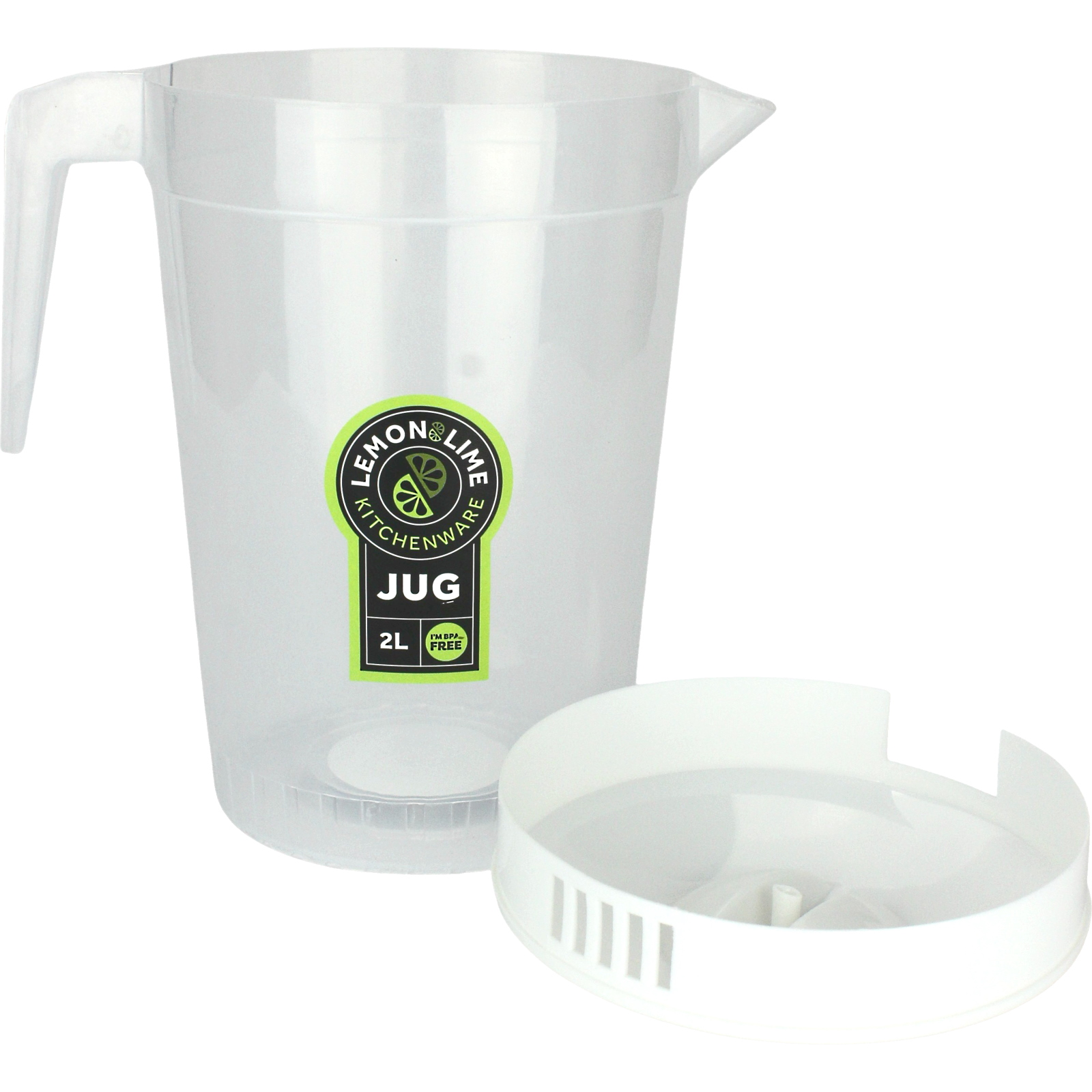 Clear Plastic Jug 2 Litre With Lid | Fashion For Fun - Fashion For Fun