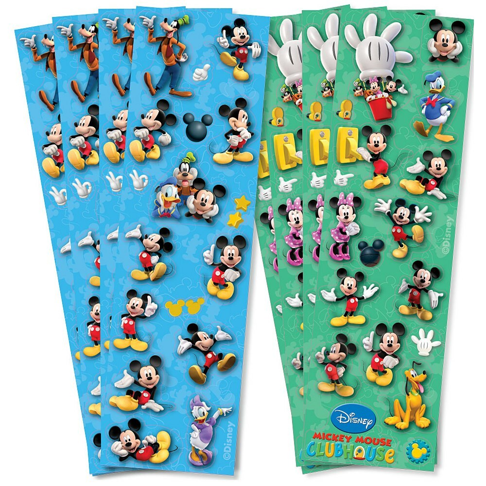 Mickey Mouse Stickers (8 Sheets) - Fashion For Fun
