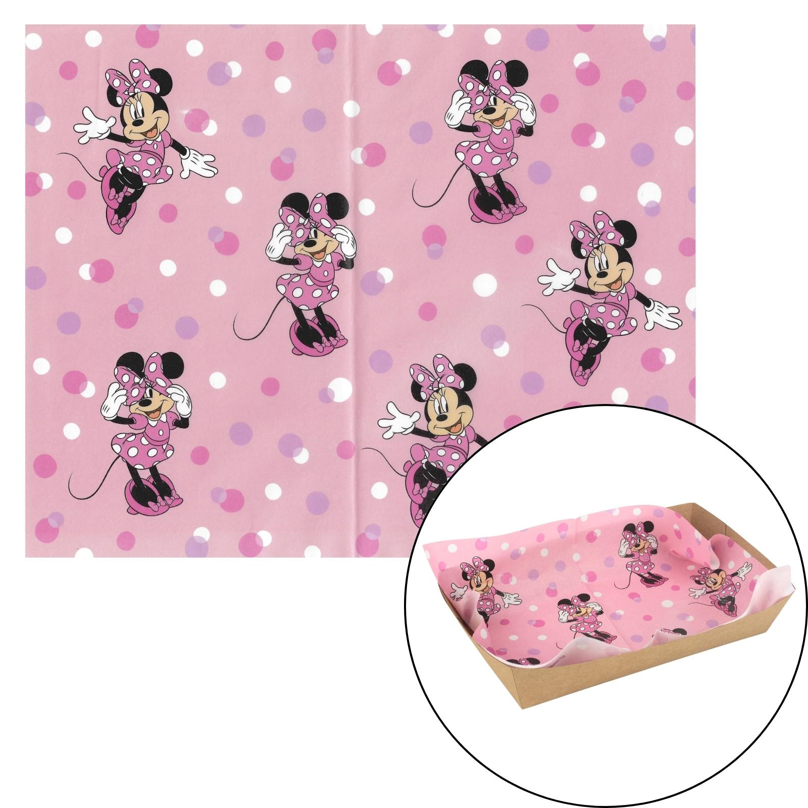Minnie Mouse Grease Proof Paper Plate / Tray Liners (8 Sheets ...