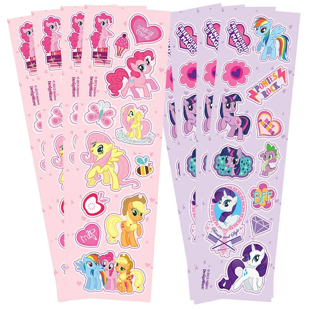 My Little Pony Stickers (8 Sheets) - Fashion For Fun