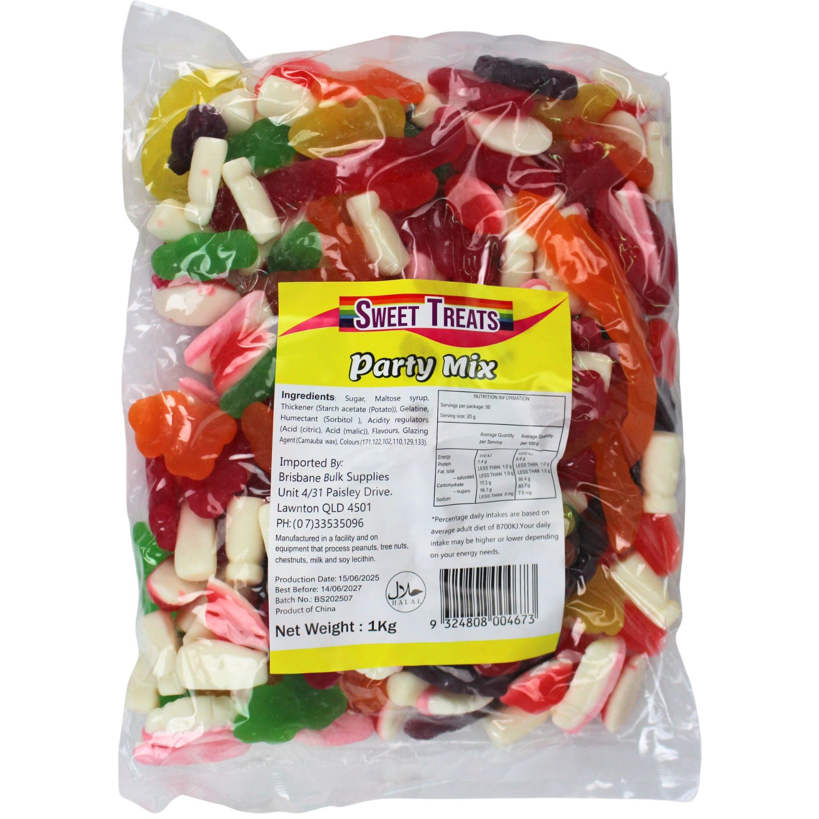 Sweet Treats Party Mix Lollies (1kg Bag) - Fashion For Fun