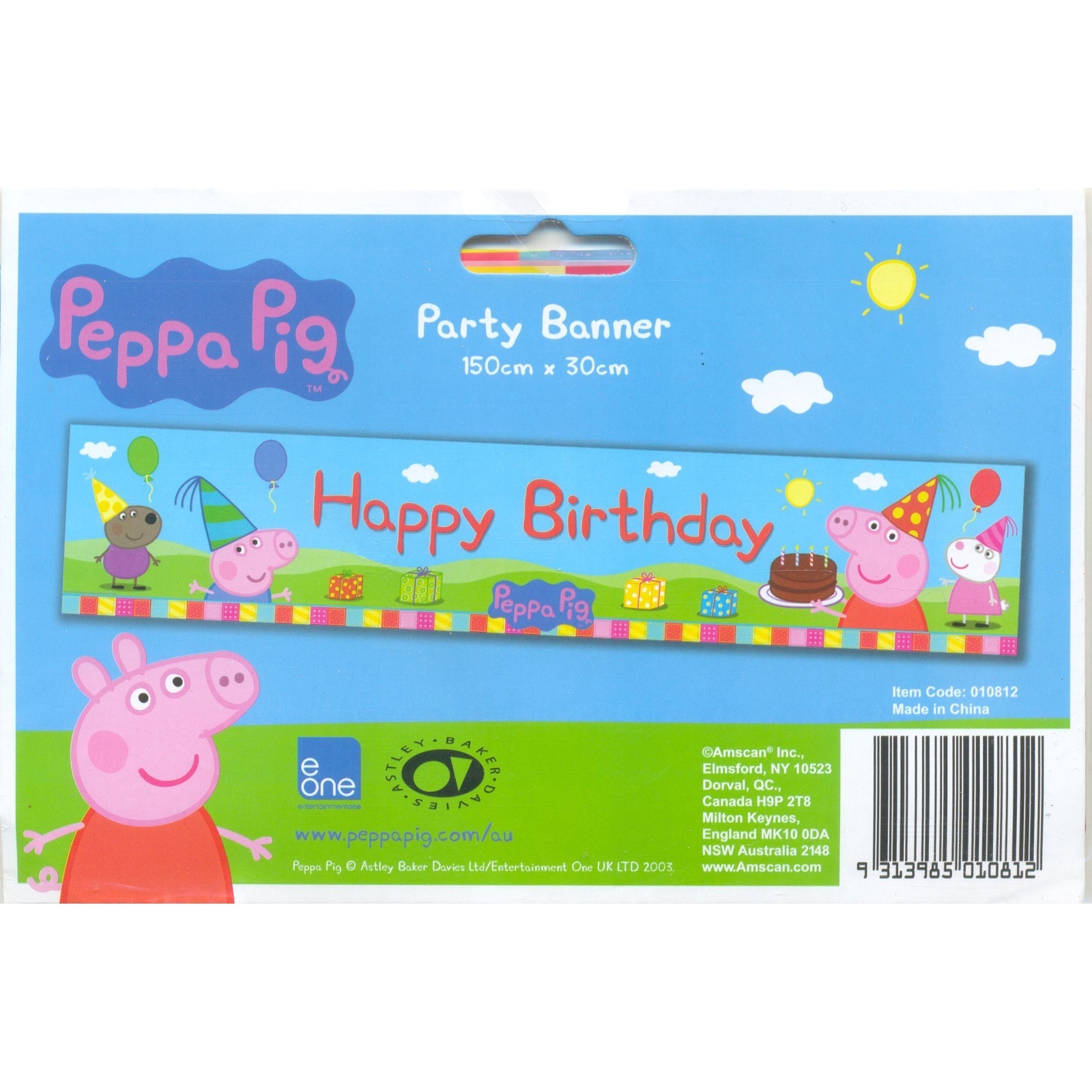 Peppa Pig Happy Birthday Banner | Peppa Pig Party Supplies | Licensed ... Peppa Pig Happy Birthday Banner | Peppa Pig Party Supplies | Licensed ...