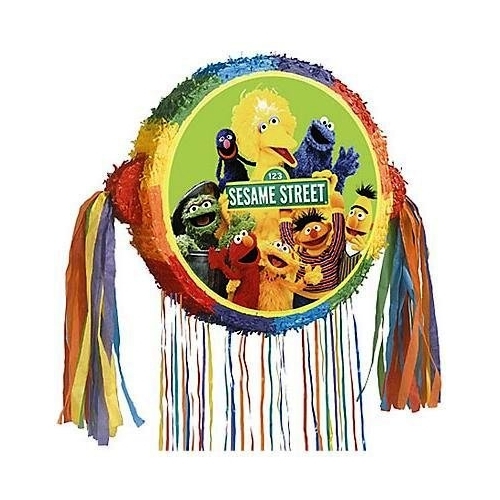 Sesame Street Pull String Pinata | Sesame Street Party Supplies ...