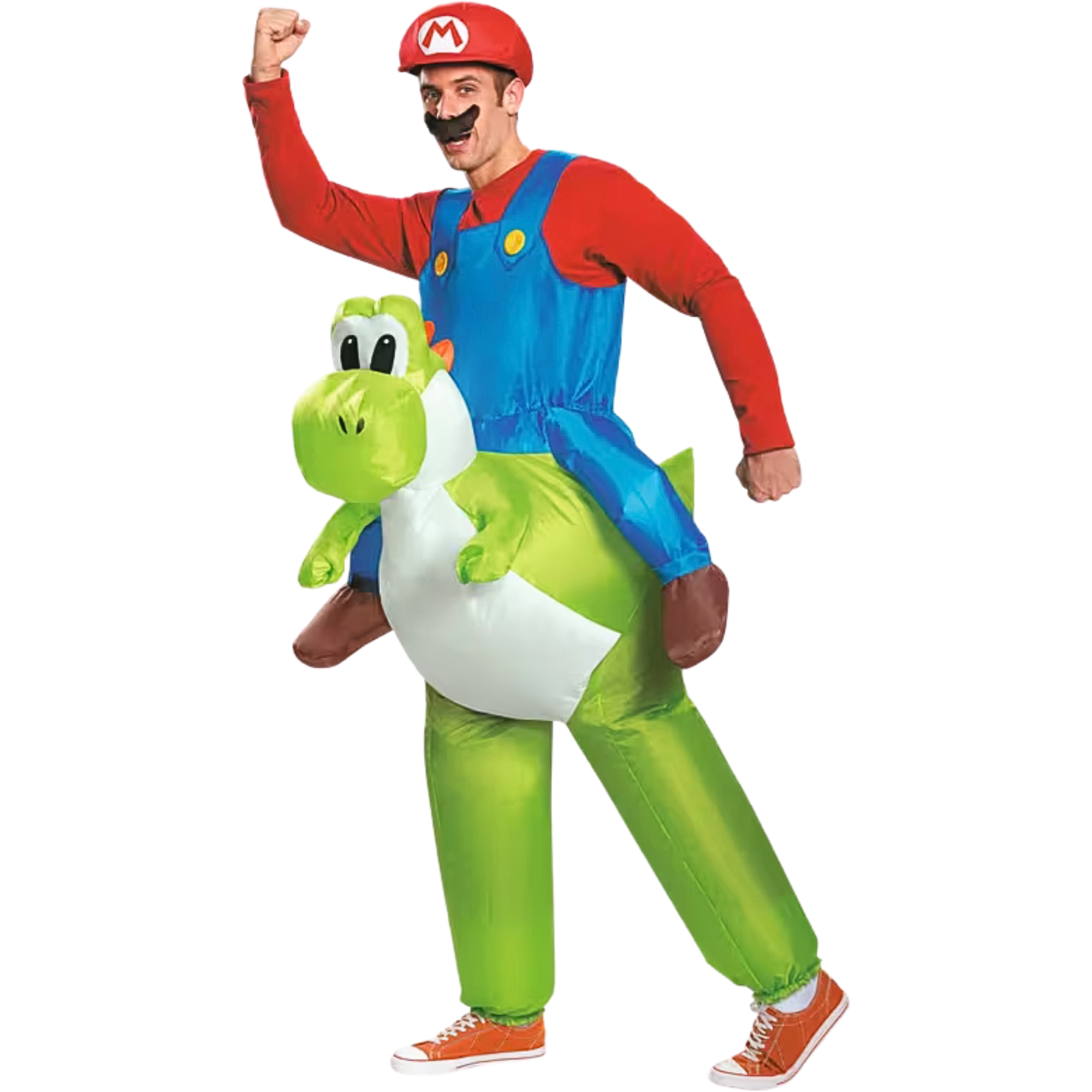 Super Mario Bros. Riding Yoshi Inflatable Adult Costume - Fashion For Fun