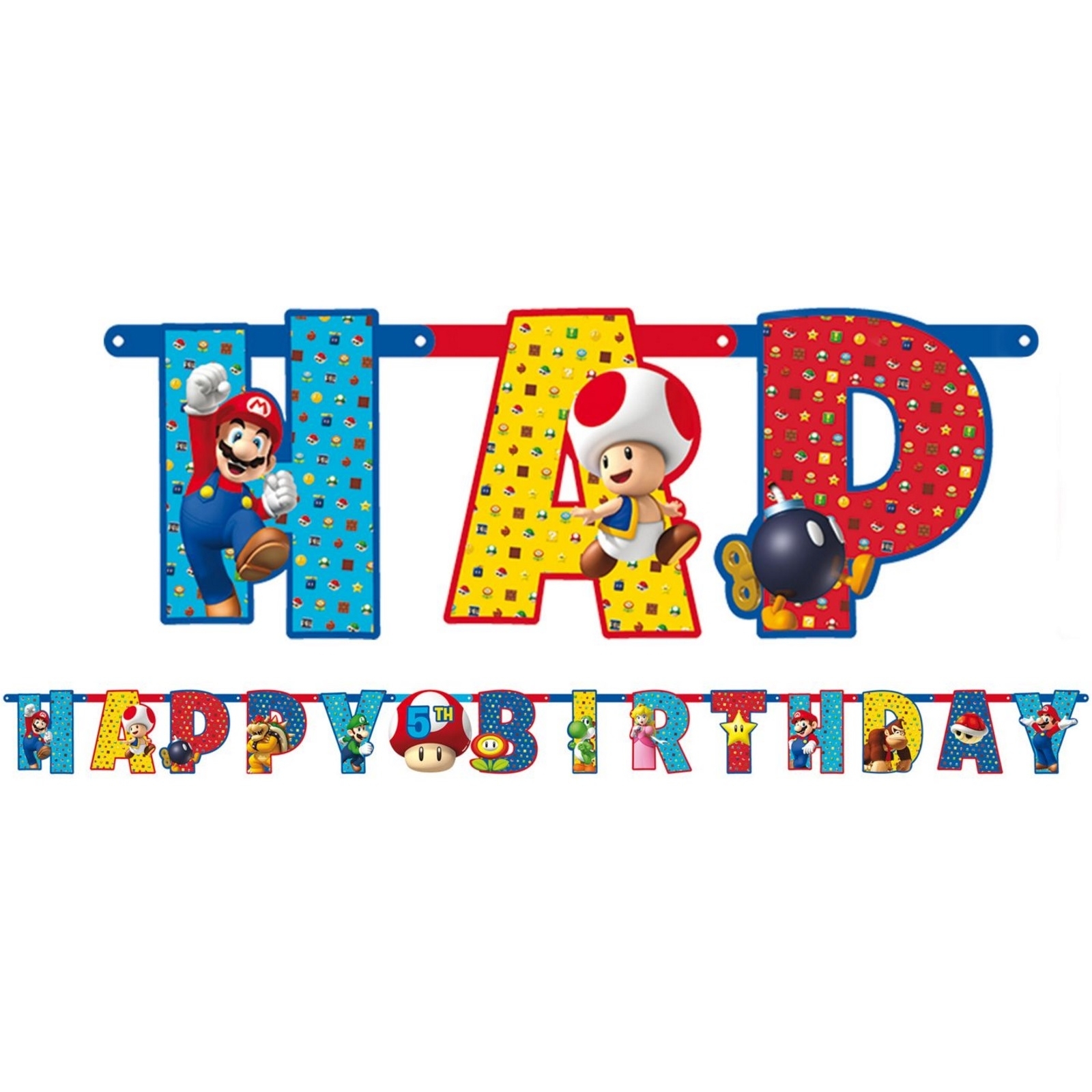 Super Mario Bros. Add an Age Banner Kit - Fashion For Fun
