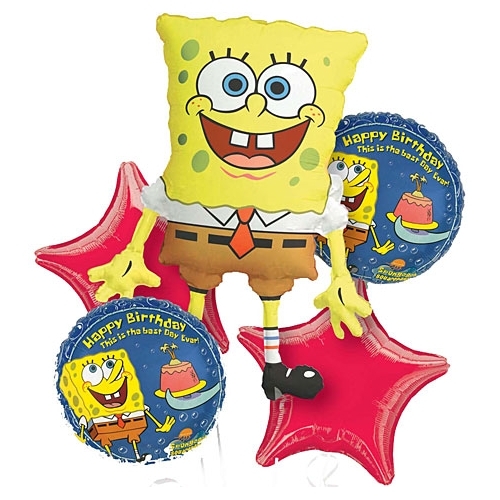 SpongeBob Squarepants Helium Balloon Bouquet | SpongeBob SquarePants ...