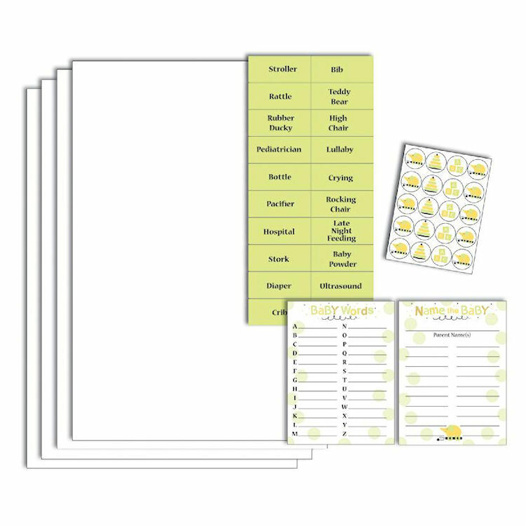 Stroller Fun Baby Shower Game Kit - Fashion For Fun