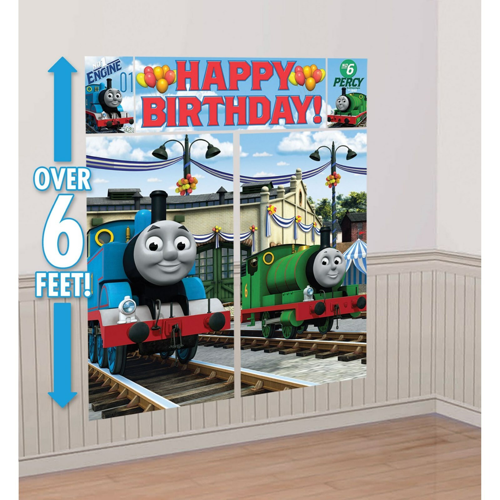 Thomas the Tank Engine Scene Setter Wall Decorations - Fashion For Fun