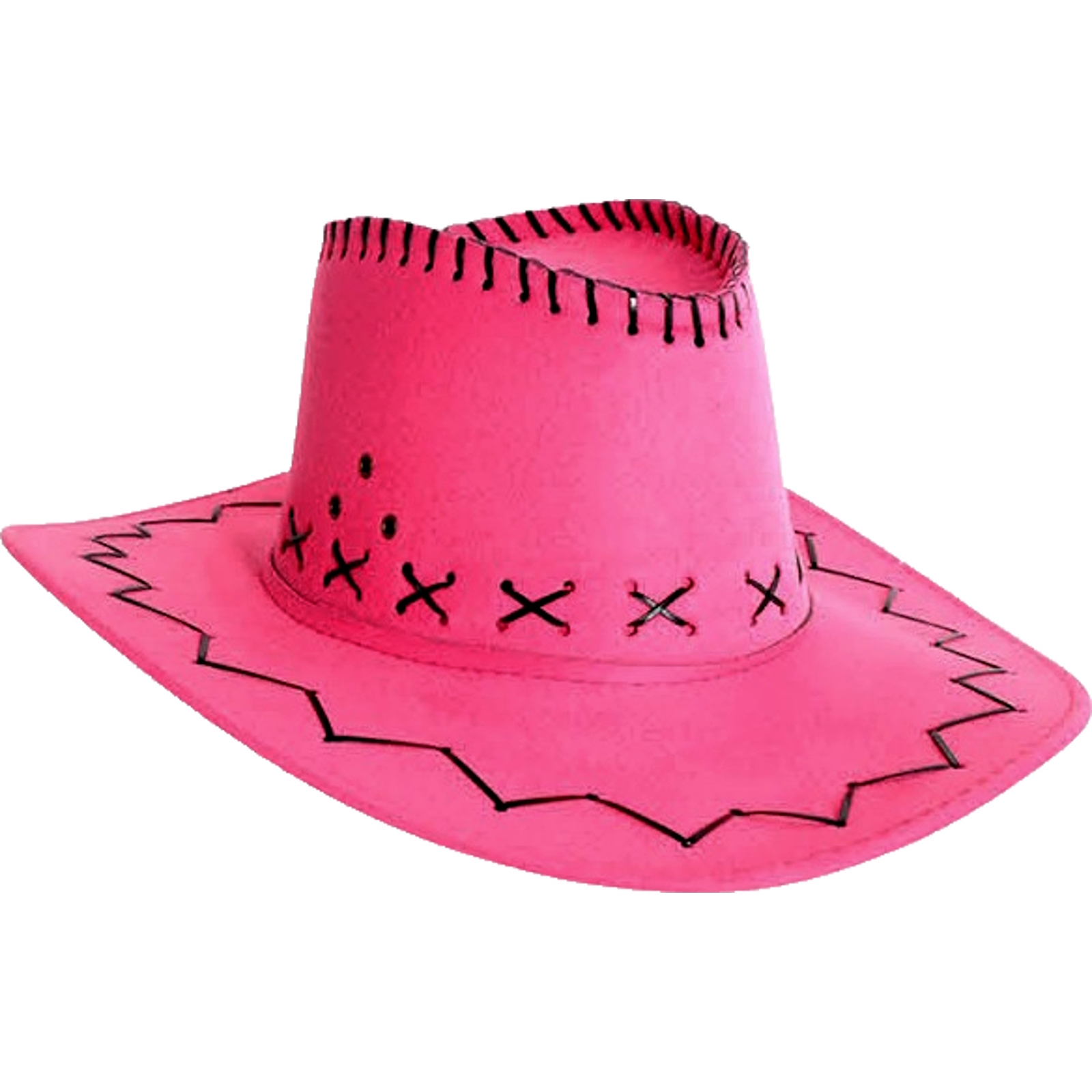 Adult Hot Pink Outback Cowboy Hat - Fashion For Fun